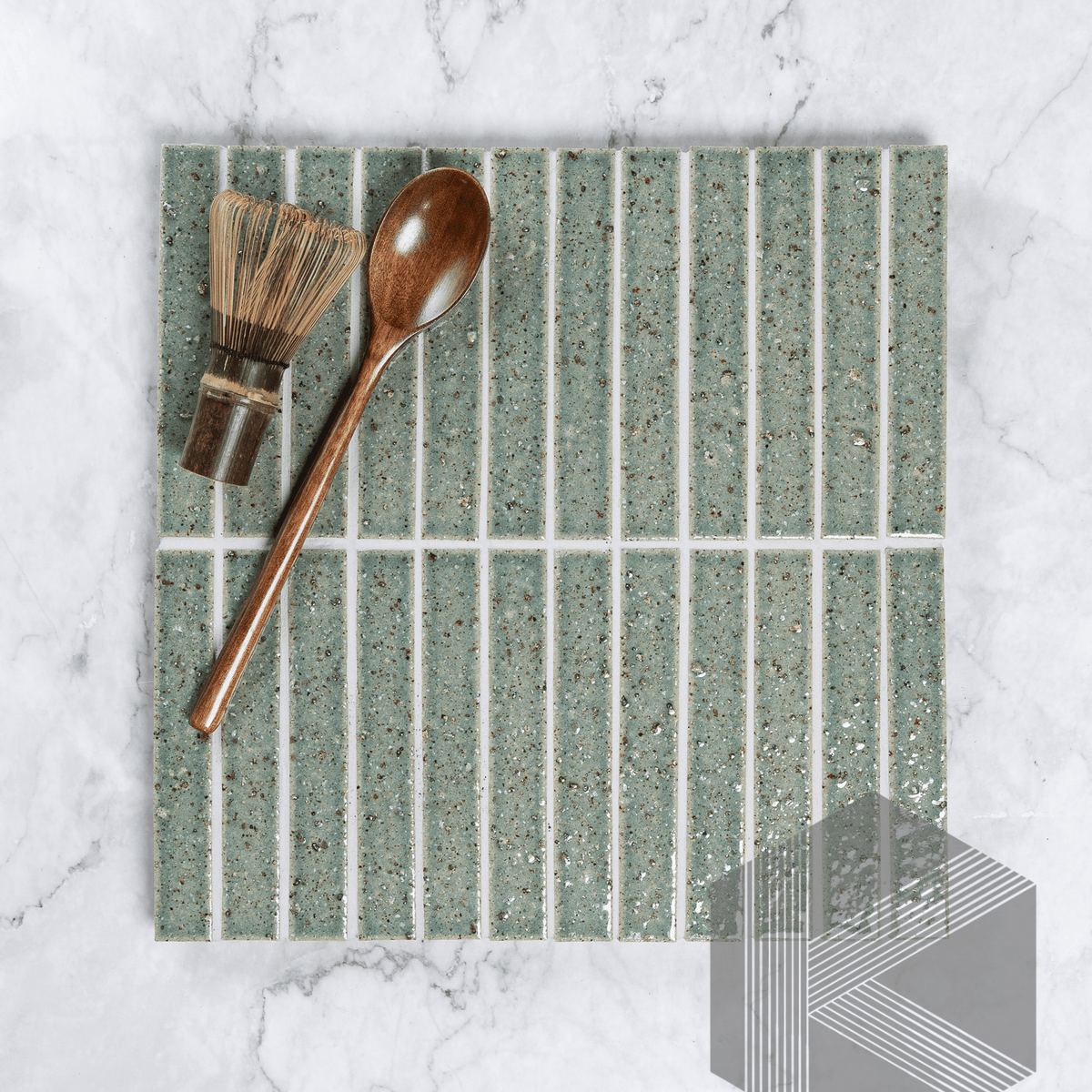 Kazoku Hatsuborder Aqua Japanese Hand Crafted Mosaics 23x152mm – Touch ...