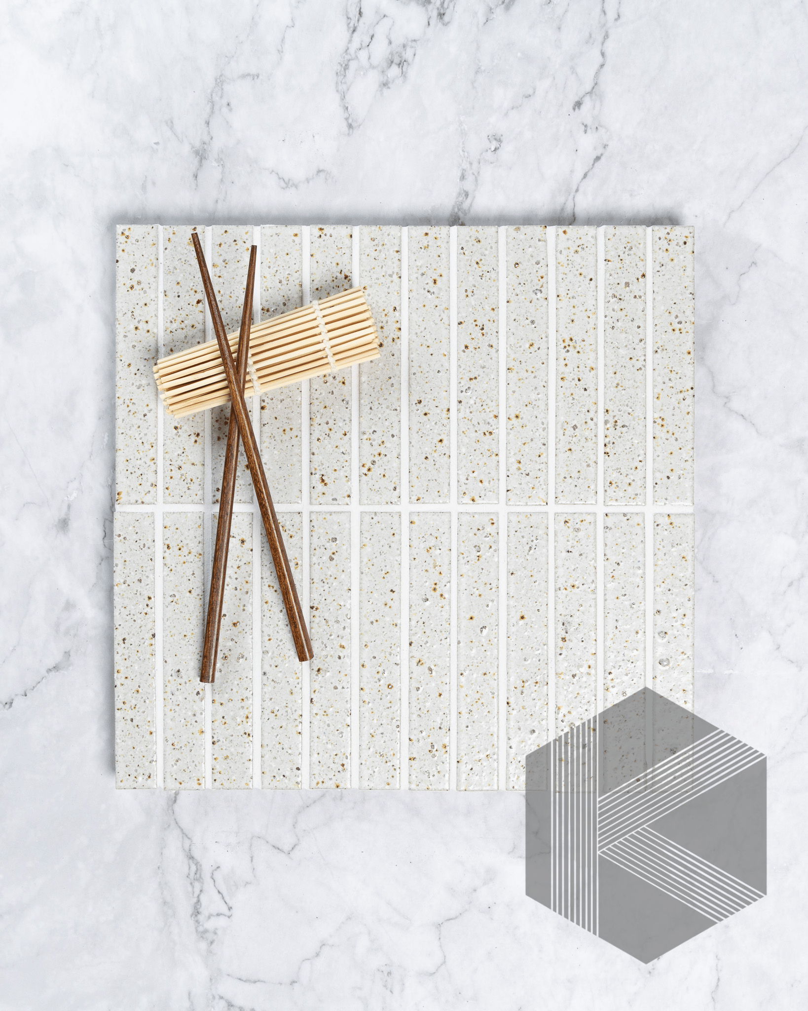 Hatsuborder White Japanese Hand Crafted Mosaics23x152mm – Touch Surfaces